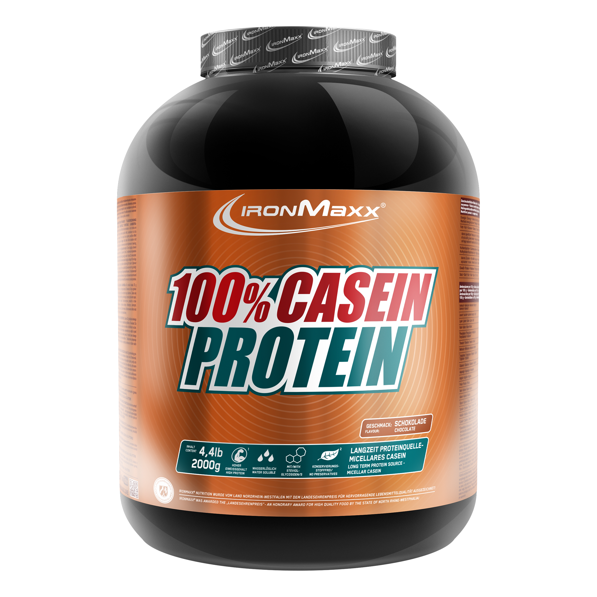 100% Casein Protein Schokolade 2000g - Jetzt kaufen – IronMaxx Nutrition
