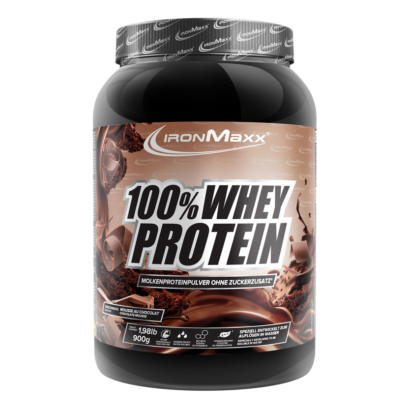 100% Whey Protein (900g) - Mousse au Chocolate – IronMaxx Nutrition