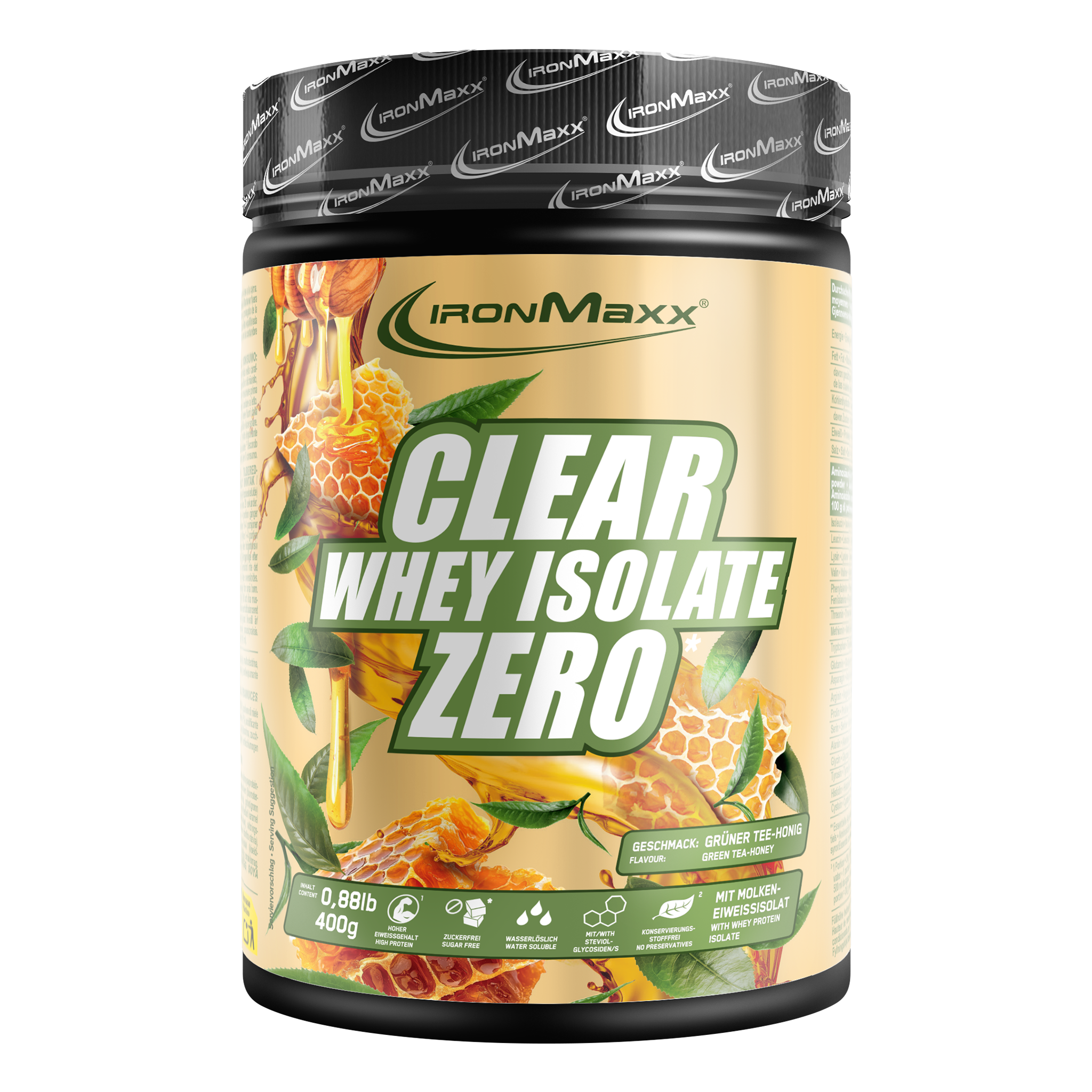 Clear Whey Isolate ZERO Kirsche 400g - Jetzt bestellen – IronMaxx Nutrition