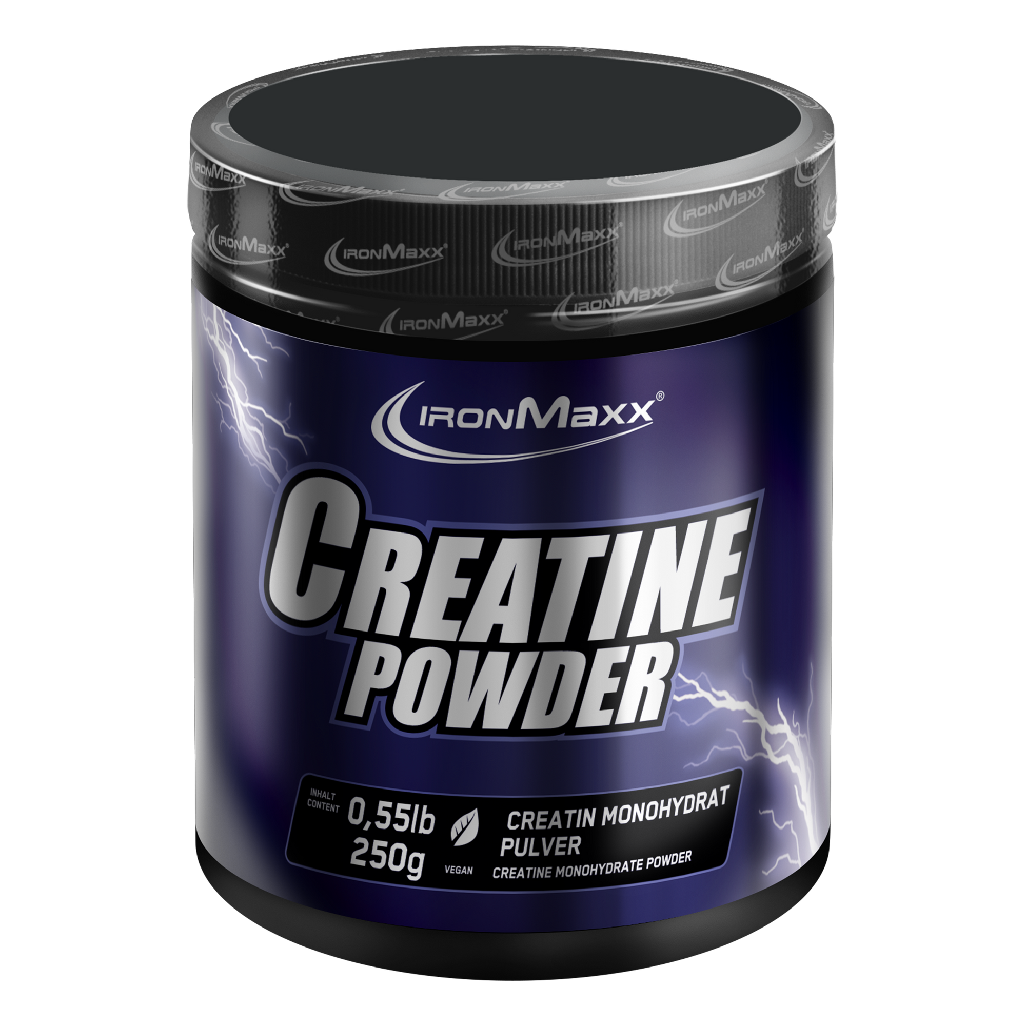 Creatine Powder - 250g tin - Neutral – IronMaxx Nutrition