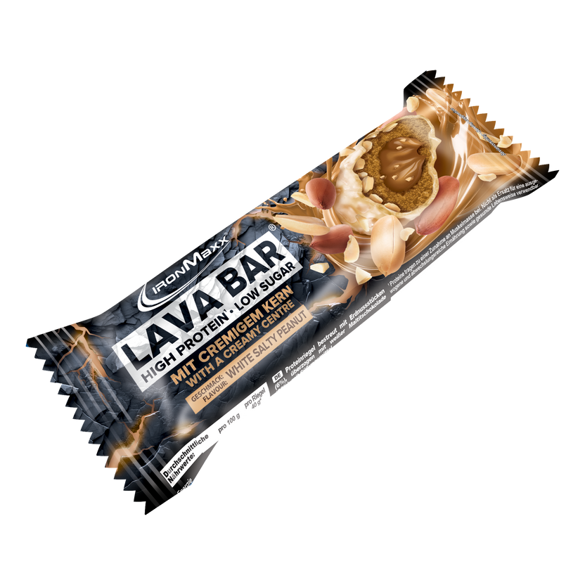 Lava Bar White Salty Peanut 18x40g - Jetzt bestellen – IronMaxx Nutrition